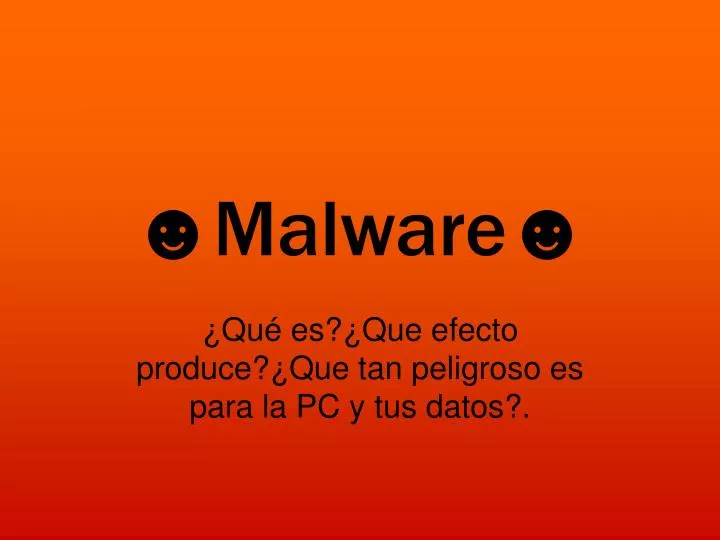 PPT - ☻Malware☻ PowerPoint Presentation, free download - ID:5973204