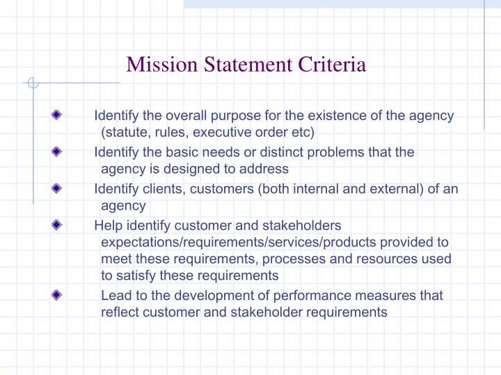 PPT - Vision/Mission Statement, Philosophy, Goals and Objectives ...