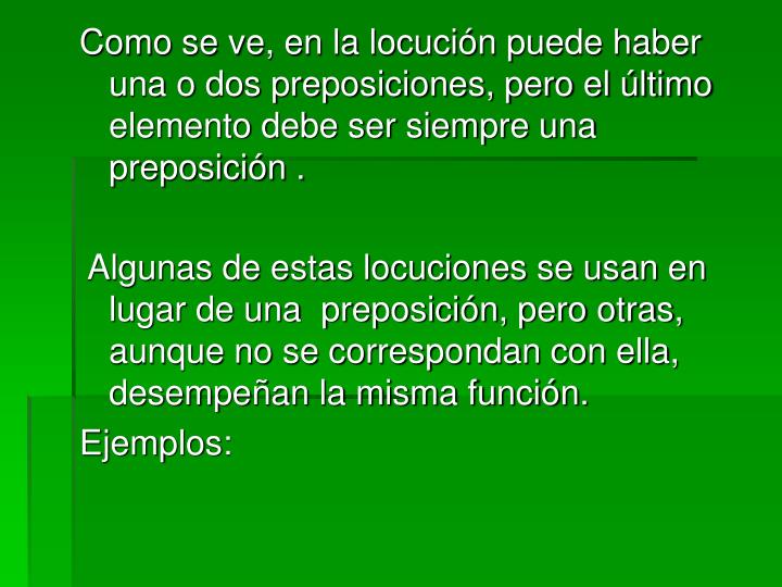 PPT - LA PREPOSICIÓN PowerPoint Presentation - ID:5973756