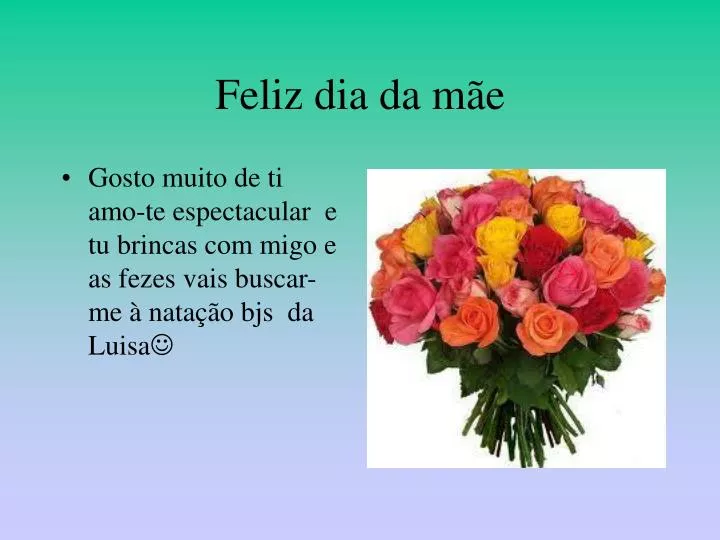PPT - Feliz dia da mãe PowerPoint Presentation, free download - ID:5974183