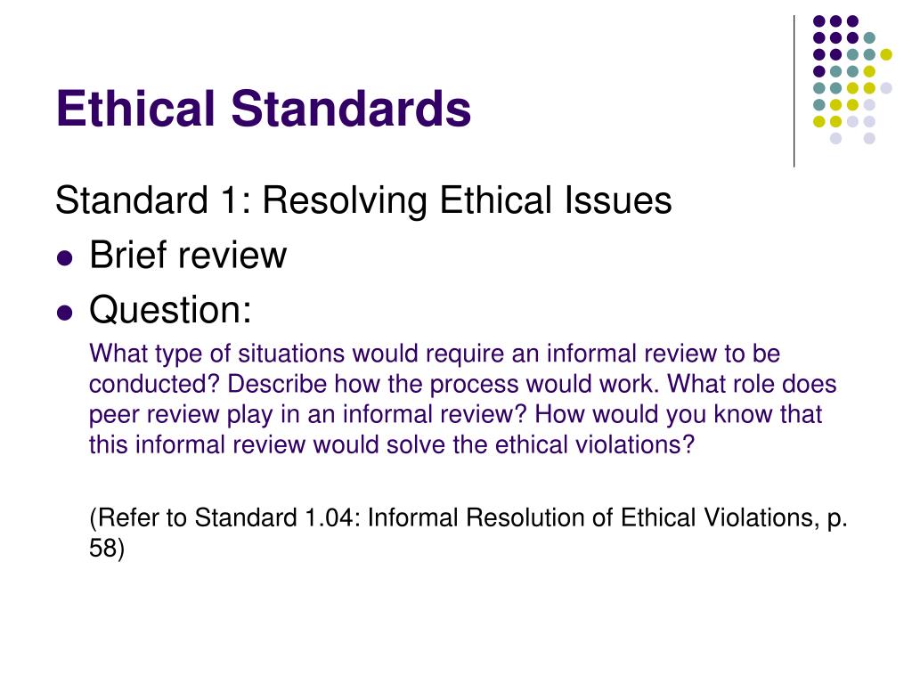PPT PS 502 Ethics And Standards Of Professional Psychology Seminar