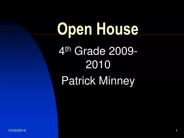 PPT - Open House PowerPoint Presentation, free download - ID:5976444