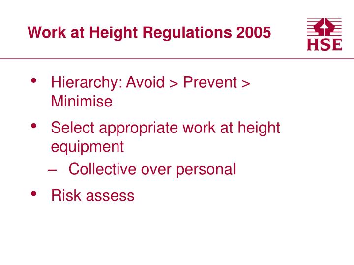 PPT - Working at Height PowerPoint Presentation - ID:5977892