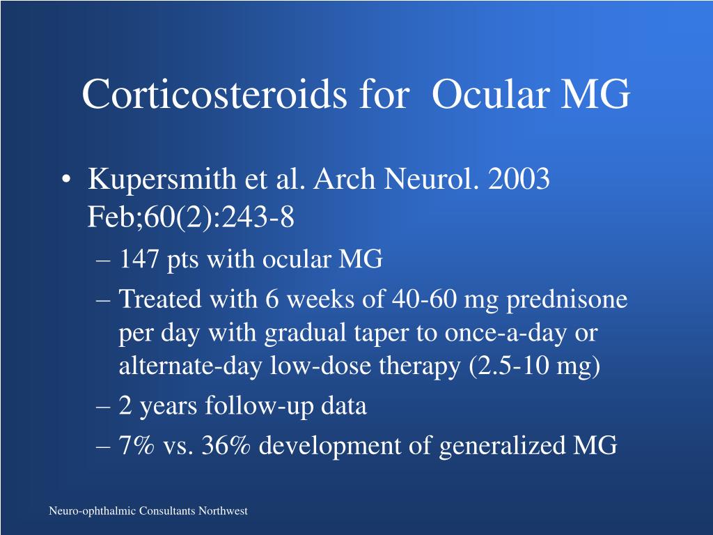 PPT - Ocular Myasthenia Gravis: Diagnostic Studies and Long Term Impact ...
