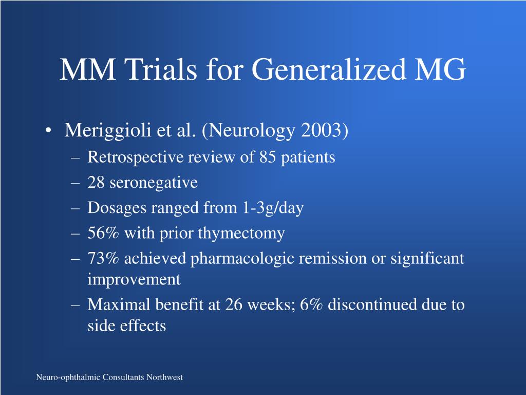 PPT - Ocular Myasthenia Gravis: Diagnostic Studies and Long Term Impact ...