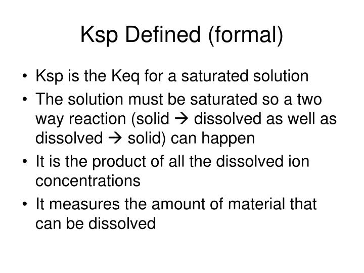 PPT - Ksp and the Common Ion Effect PowerPoint Presentation - ID:5978246