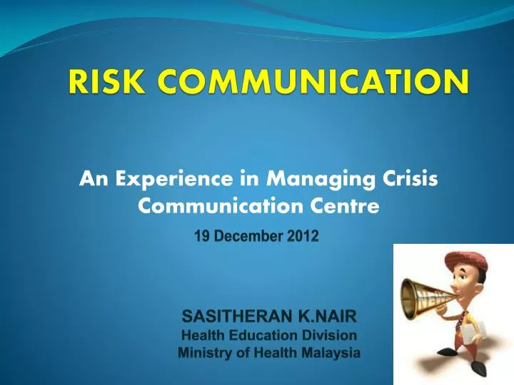 PPT - RISK COMMUNICATION PowerPoint Presentation, free download - ID ...