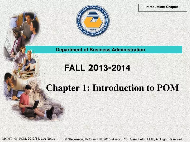Ppt Chapter 1 Introduction To Pom Powerpoint Presentation Free Download Id5979119