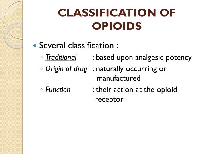 PPT - OPIOIDS PowerPoint Presentation - ID:5980535