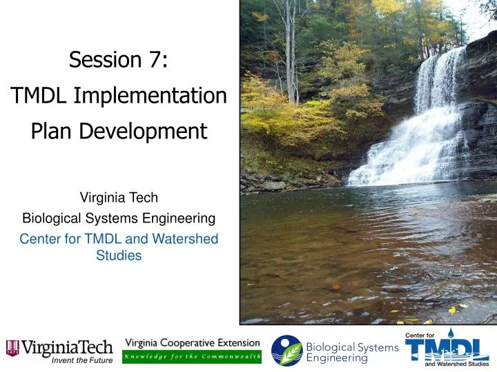 PPT - Session 7: TMDL Implementation Plan Development PowerPoint ...