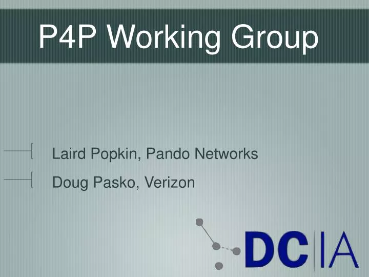 PPT - P4P Working Group PowerPoint Presentation, free download - ID:5982170