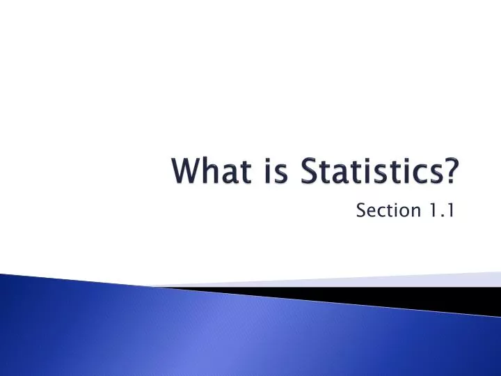 PPT - What is Statistics? PowerPoint Presentation, free download - ID ...