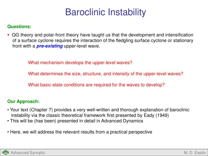 PPT - Baroclinic Instability PowerPoint Presentation - ID:5983143