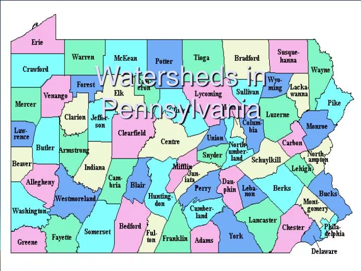 PPT - Watersheds in Pennsylvania PowerPoint Presentation, free download ...