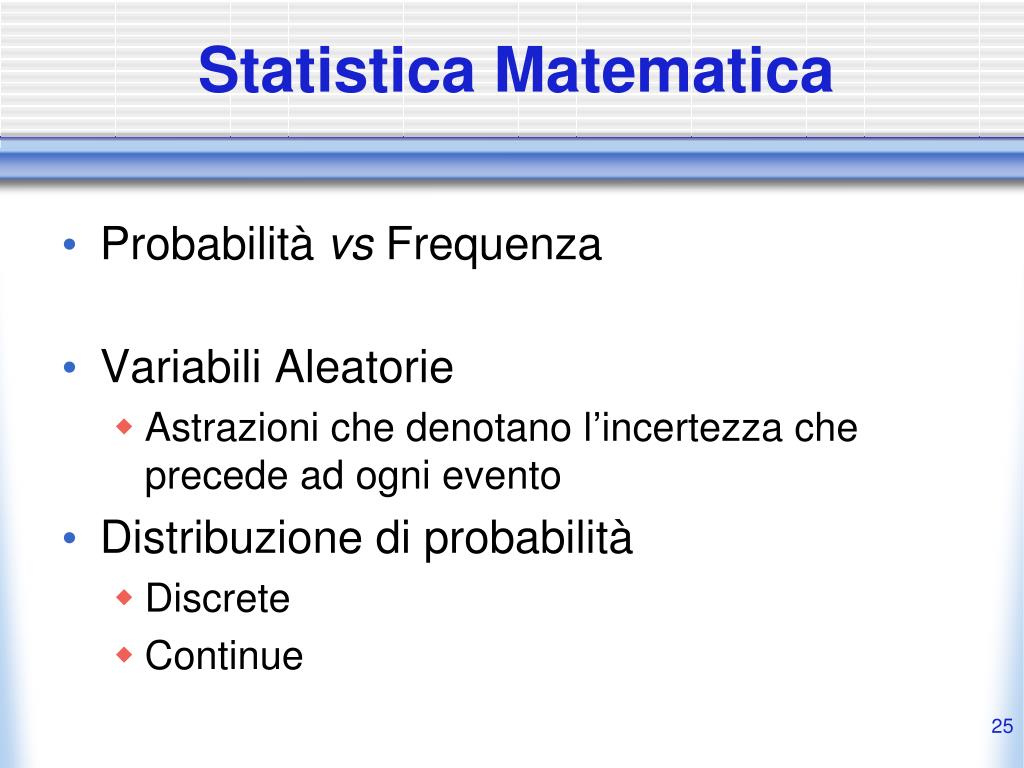 PPT - Introduzione alla statistica per la ricerca Lezione I PowerPoint ...