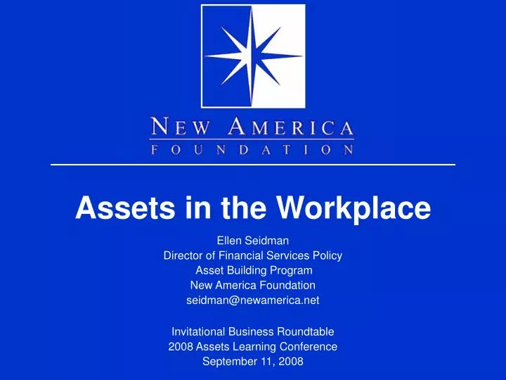 PPT - Assets in the Workplace PowerPoint Presentation, free download ...