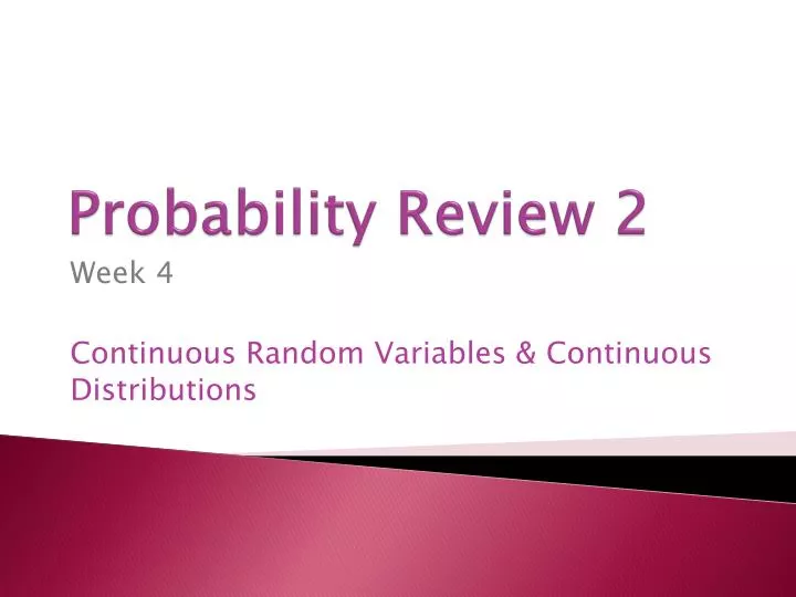 PPT - Probability Review 2 PowerPoint Presentation, free download - ID ...