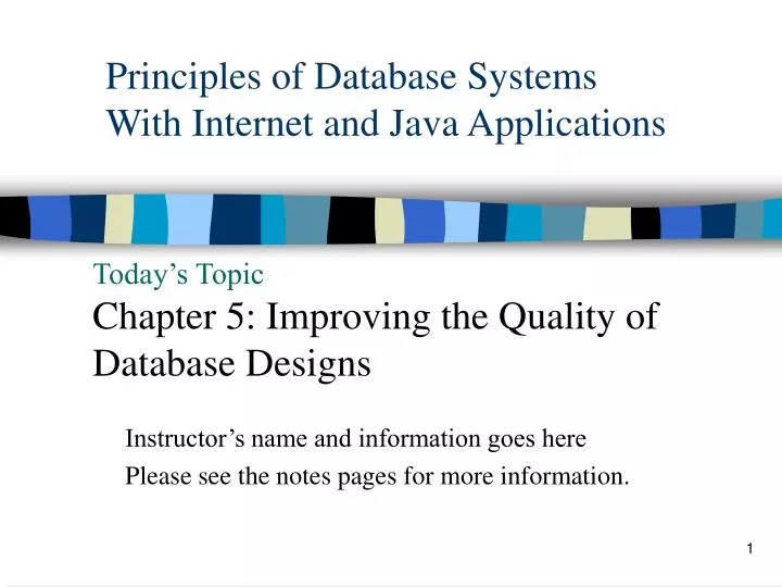 PPT - Principles of Database Systems With Internet and Java ...