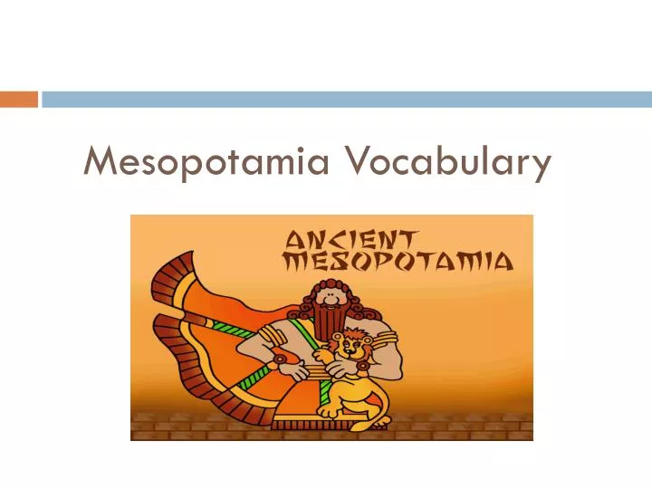 PPT - Mesopotamia Vocabulary PowerPoint Presentation, free download ...