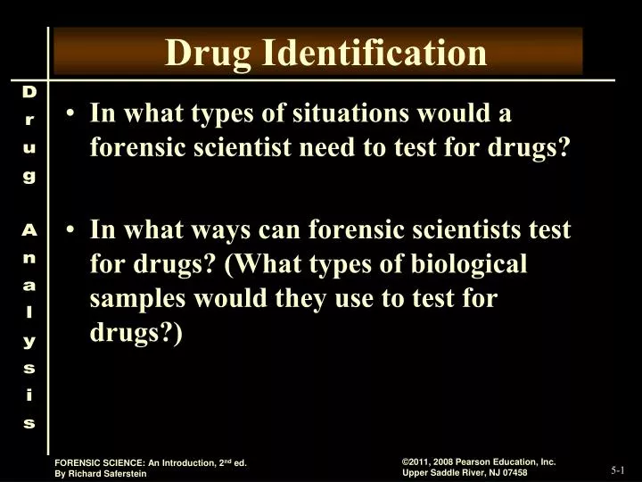 PPT - Drug Identification PowerPoint Presentation, free download - ID ...