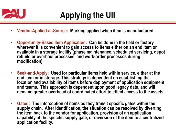 PPT - Item Unique Identification (IUID)—Basic Training PowerPoint ...