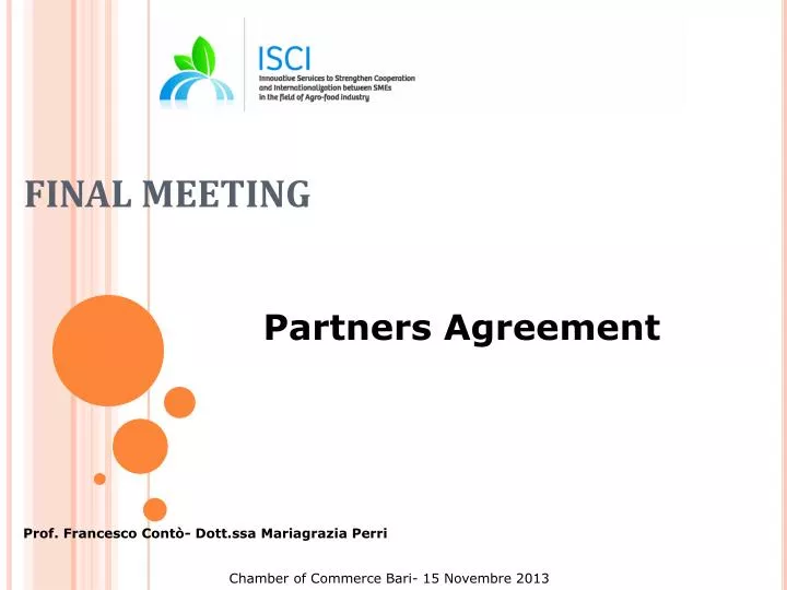 PPT - FINAL MEETING PowerPoint Presentation, free download - ID:5986804