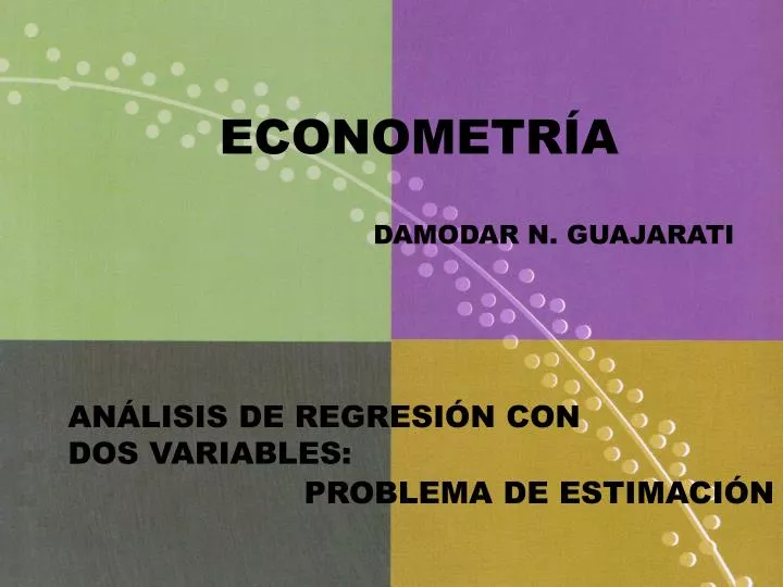 PPT - ECONOMETRÍA PowerPoint Presentation, free download - ID:5987238