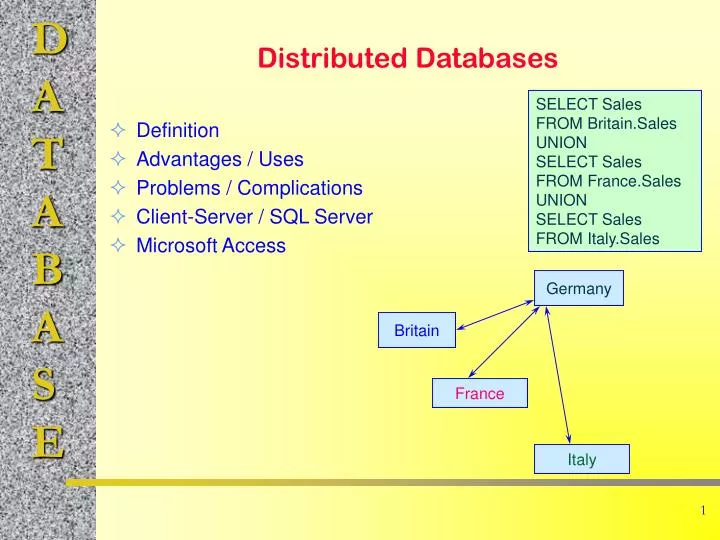 PPT - Distributed Databases PowerPoint Presentation, free download - ID ...