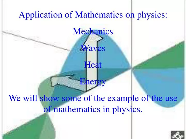 PPT - Application of Mathematics on physics: Mechanics Waves Heat ...