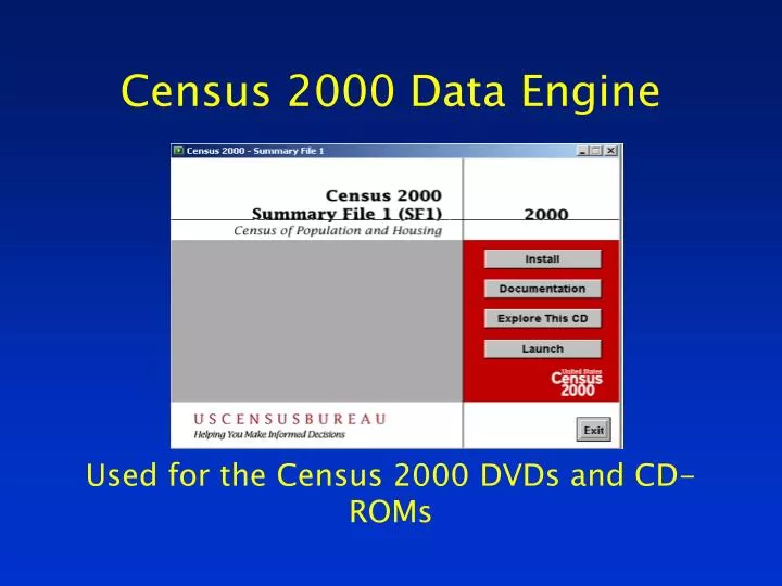 PPT - Census 2000 Data Engine PowerPoint Presentation, free download - ID:5989035