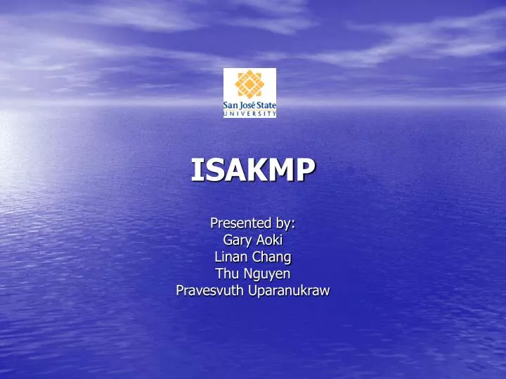 PPT - ISAKMP PowerPoint Presentation, free download - ID:5990860
