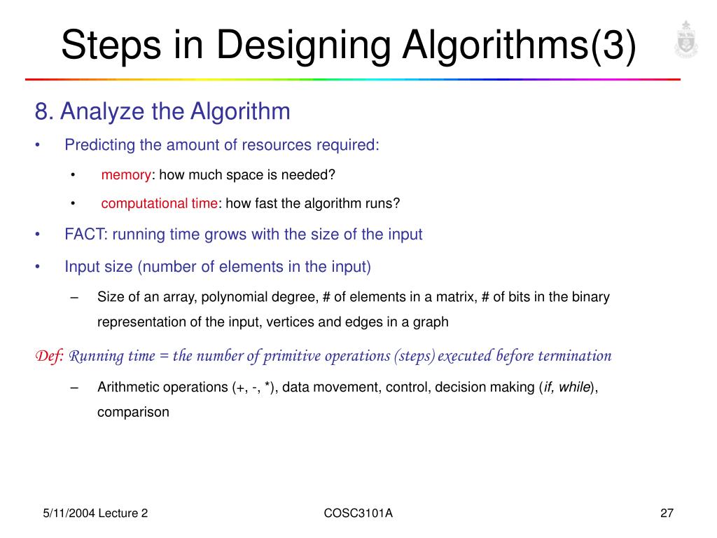 Ppt Cosc 3101a Design And Analysis Of Algorithms 2 Powerpoint