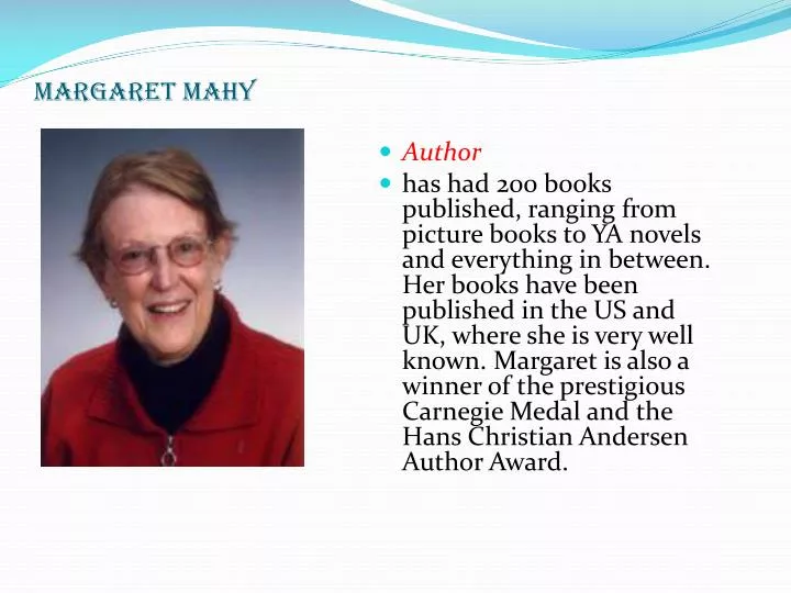 PPT - Margaret Mahy PowerPoint Presentation, free download - ID:5992169