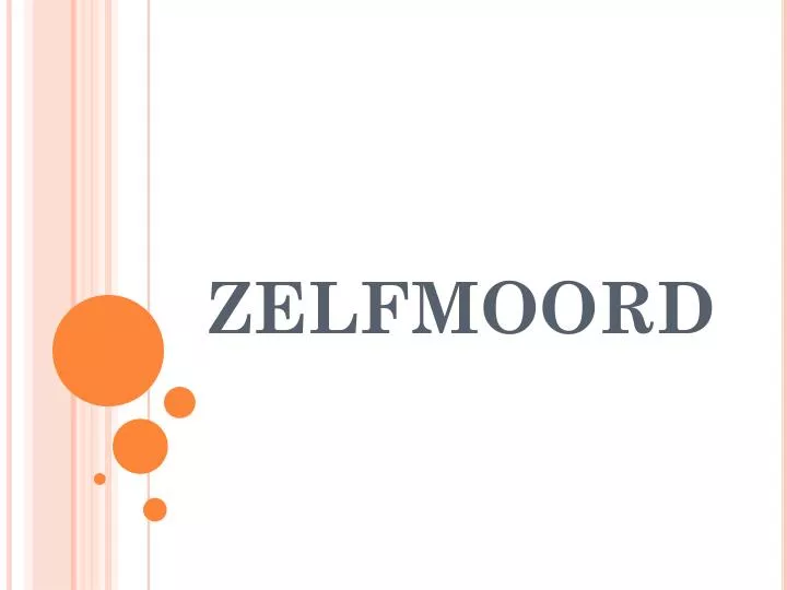 PPT - ZELFMOORD PowerPoint Presentation, free download - ID:5993729