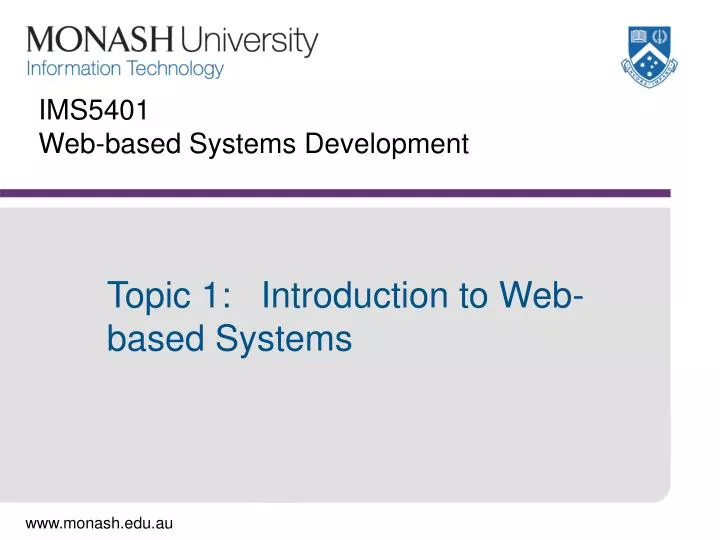 PPT - IMS5401 Web-based Systems Development PowerPoint Presentation ...