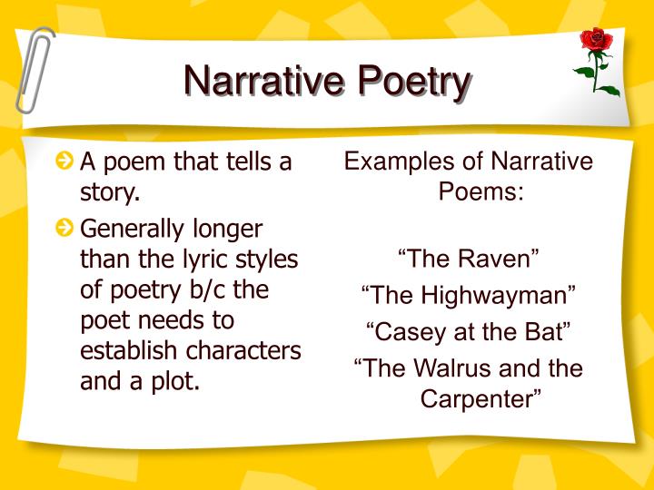 PPT - Types of Poetry PowerPoint Presentation - ID:5996982