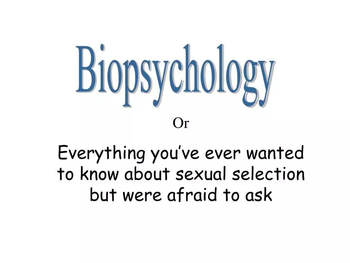 PPT - Biopsychology PowerPoint Presentation, free download - ID:5996987