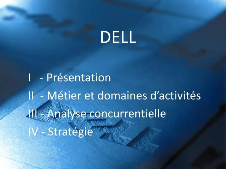 PPT - DELL PowerPoint Presentation, free download - ID:5998443