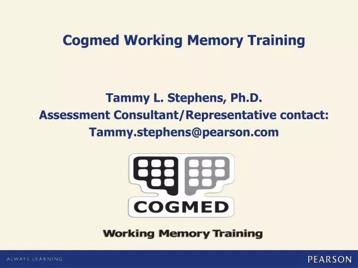 PPT - Cogmed Working Memory Training PowerPoint Presentation, free ...