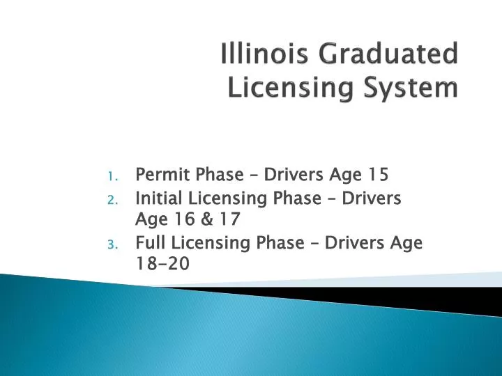 PPT - Illinois Graduated Licensing System PowerPoint Presentation, free ...