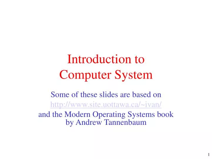 PPT - Introduction to Computer System PowerPoint Presentation, free ...