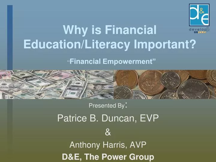 PPT - Why is Financial Education/Literacy Important? PowerPoint ...