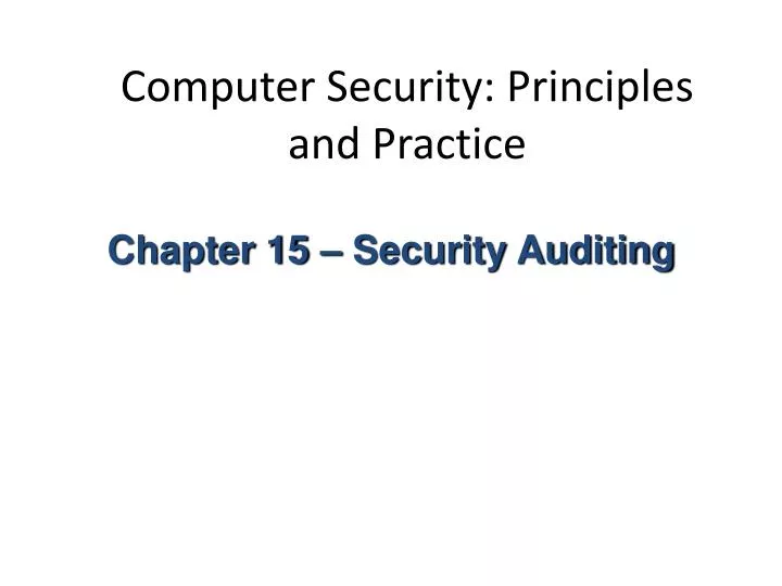 PPT - Computer Security: Principles and Practice PowerPoint Presentation - ID:6000627