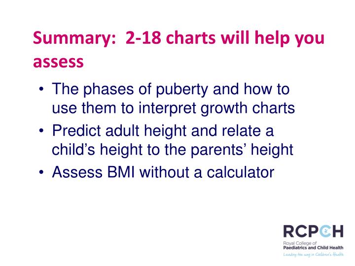 PPT - Understanding growth and puberty using the RCPCH UK 2-18 growth ...