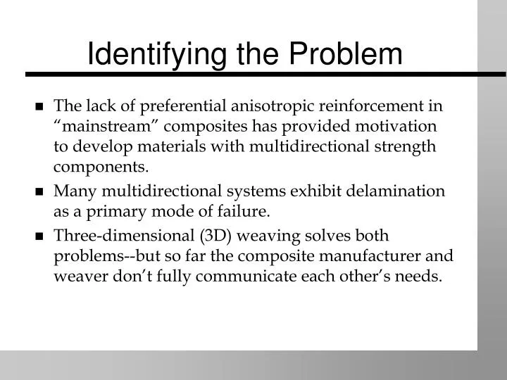 PPT - Identifying the Problem PowerPoint Presentation, free download ...