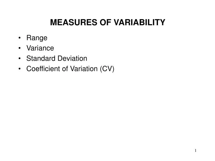 PPT - MEASURES OF VARIABILITY PowerPoint Presentation, free download ...