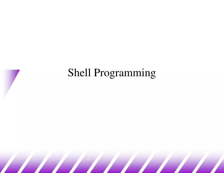 Ppt Shell Programming Powerpoint Presentation Free Download Id6006783