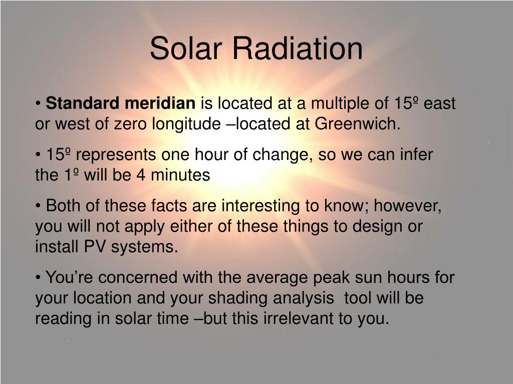 PPT - Solar Radiation PowerPoint Presentation, free download - ID:6007267