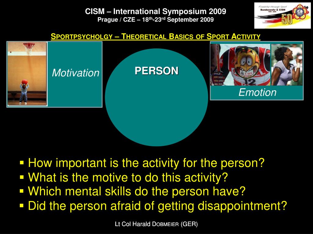 PPT - Lt Col Harald Dobmeier MSc Armed Forces Office Sport Department ...