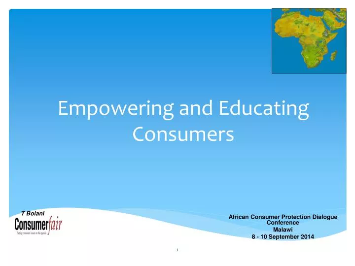 PPT - Empowering and Educating Consumers PowerPoint Presentation, free ...